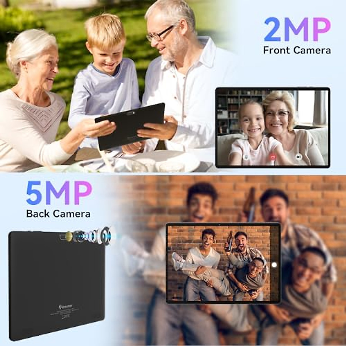 A DREAMER Android 13 Tablet: Octa Core CPU, 4G LTE Tablet with SIM Card Slot Unlocked, 64GB ROM, 6000mAh Battery, 2MP+5MP Dual Camera, Tablet for Kids