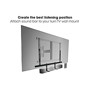 Vogel's SOUND 3550 soundbar mount | Also fits Bose Soundbar 500/700 | Sonos Arc/Beam/Playbar | Samsung | Sony | LG and JBL | mount for VESA 100 to 600 | Black | Max. 14.3 lbs (6,5 kg)