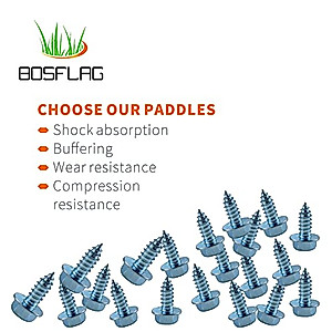 BOSFLAG 20 Pack 1/​4-​14 x 5/8 Hex Washer Self Tapping Screws Replaces MTD 710-0896, 710-0776, 710-0776A, 7100776, 7100776A, 7100896, 910-0896 for Ryobi MTD Series Snow Blowers