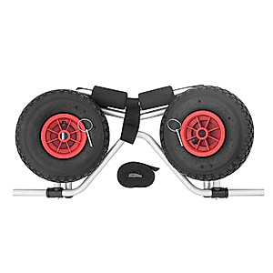 RAD Sportz Kayak Trolley Kayak Cart with Pneumatic Tires 150 LB Capacity Silver