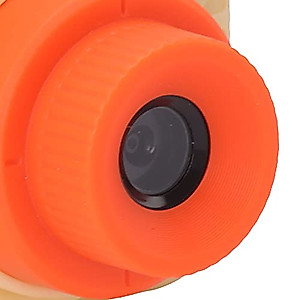 Qinlorgo Kids Digital Camera USB Rechargeable Dual Lens Portable 1080P Selfie Camera Toy with 32G Card for Outdoor Use (Beige)