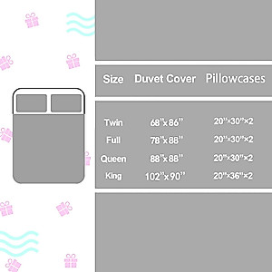 SW SETWIER King Size Kawaii Comforter Cover Set Cute Animals Bedding Set Cartoon Cat Duvet Cover for Kids Teens Boys Girls Adult Room Decor Quilt Cover with 2 Pillowcase