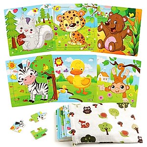 SYNARRY 48 Pieces Solar System Puzzles for Kids Ages 3-5, Planet Wooden Jigsaw Puzzles for Kids, Rocket Space Floor Puzzles with Storage Tray, Educational Learning Toys Gift Game for Boys Girls
