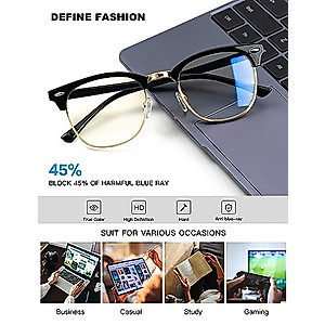 ANYLUV Blue Light Blocking Glasses for Women Men Computer/Gaming/TV/Phones Glasses Anti Eyestrain UV400(3 Pack)
