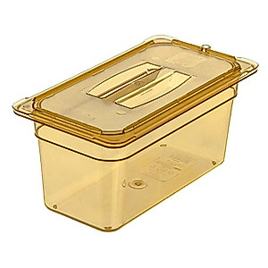 Carlisle FoodService Products 3086213 StorPlus High Heat Food Pan, 6" Deep, Third Size, Amber
