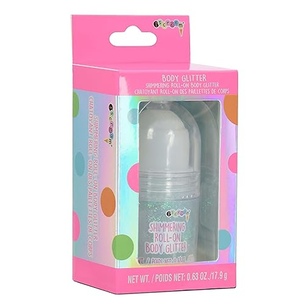 iscream Prettiest Rainbows Shimmering Roll On Body Glitter