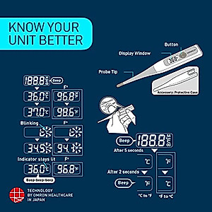 Omron MC-343 10 Second Digital Flex Thermometer