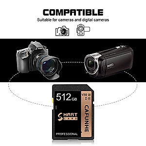 512GB SD Card Class 10 Memory Card High Speed for Digital Camera,Tablet and Drone Videographers,Vloggers SD Memory Cards