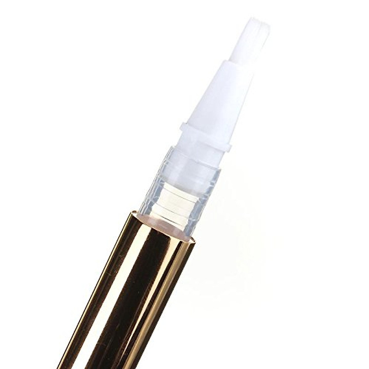 Rocutus 3pcs Refillable Plastic Empty Nail Oil Pen With Brush Gold Twist Bottle Portable Tooth Whitening Gel Cosmetic Container