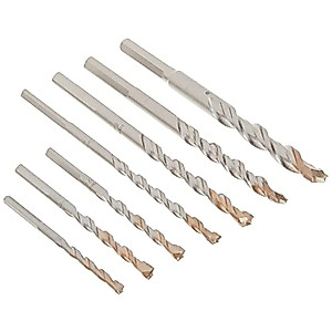 DEWALT Masonry Drill Bit Set, Percussion, Concrete & Block, 7-Piece (DW5207)