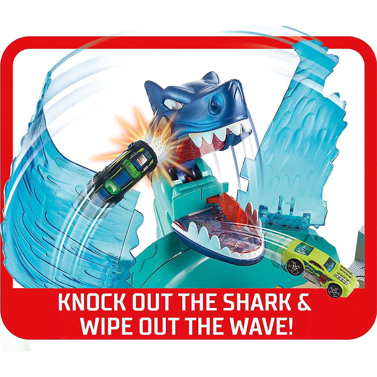 Hot Wheels City Shark Beach Battle Play Set Multicolor