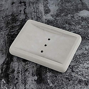 Soap Dish Mold with Drainage Doles Concrete Tray Silicone Mould