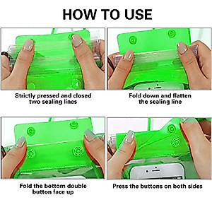 FECEDY 4 Packs Universal Waterproof Case Big Phone Dry Bag Pouch Tablet case for 2pcs iPhone 14 13 12 11 Pro Xs/XR/X/Max Plus Samsung Galaxy and Fits Smartphones Multicolor