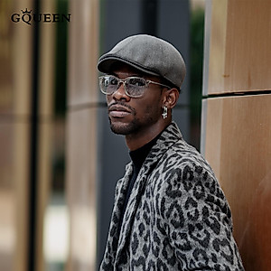 GQUEEN Fashion Fake Glasses Non Prescription Glasses Clear Lens Glasses Nerd Plain Frames Women Men, 201579