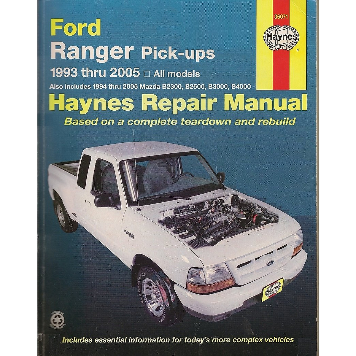 Haynes Repair Manual: Ford Ranger Pick-Ups, 1993 Thru 2005 - All Models