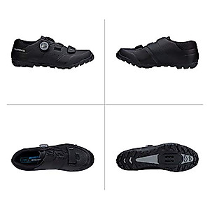 SHIMANO SH-ME502 Performance Enduro Mountain Bike Shoe, Black, 11-11.5 Men (EU 46)