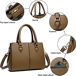 Purses and Handbags for Women Satchel Fashion Ladies Top Handle Shoulder Tote Bags