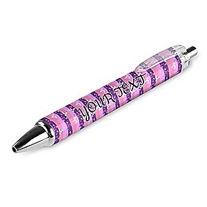 Personalized Custom Colorful Leopard Stripe Print Pens with Stylus Tip, Customized Engraving Ballpoint Pens with Name Massage Text Logo, Gift Ideas for School Office Business Birthday Graduation Anniv