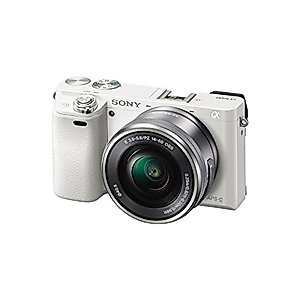 Sony Alpha a6000 White Interchangeable Lens Camera with E PZ 16-50mm F3.5-5.6 OSS - International Version (No Warranty)