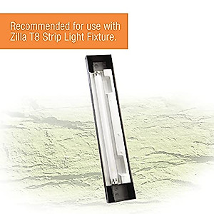 Zilla Reptile Pet Habitat Lighting UVB Fluorescent Desert T8 Light Bulb, 15 Watt