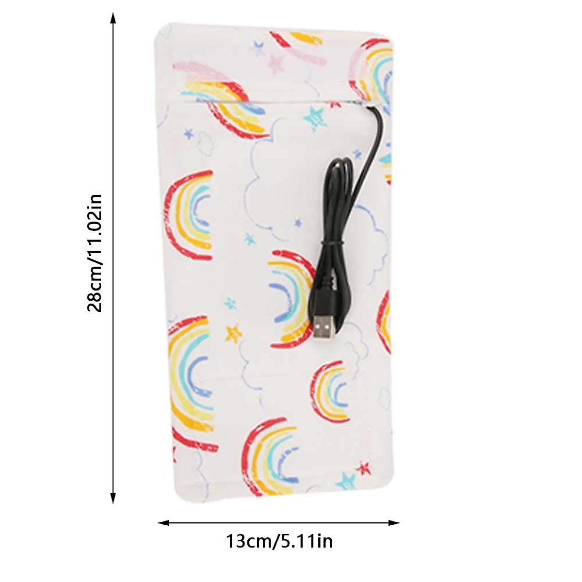 Portable Bottle Keep Warm, USB Travel Milk Heat Keeper, Baby Bottle Keep Warmer for Car Tavel, Storage Cover Insulation Thermostat(Red, 12)