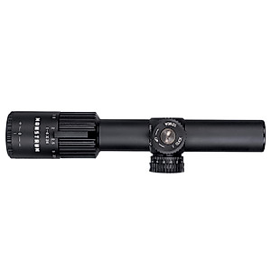 Monstrum Alpha Series 1-4x24 First Focal Plane FFP Rifle Scope with MOA Reticle | Black