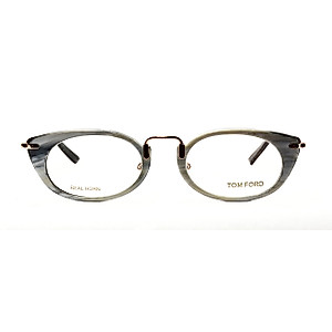 Tom Ford Oval Eyeglasses TF5257 028 Size: 50mm Ivory Buffalo Horn/Gold Plated 5257