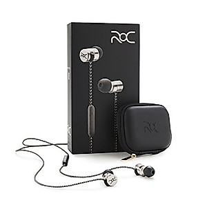ROC Model III - Silver by Cristiano Ronaldo Wired Sport Earbuds in-Ear Headphones New 2018 Silver