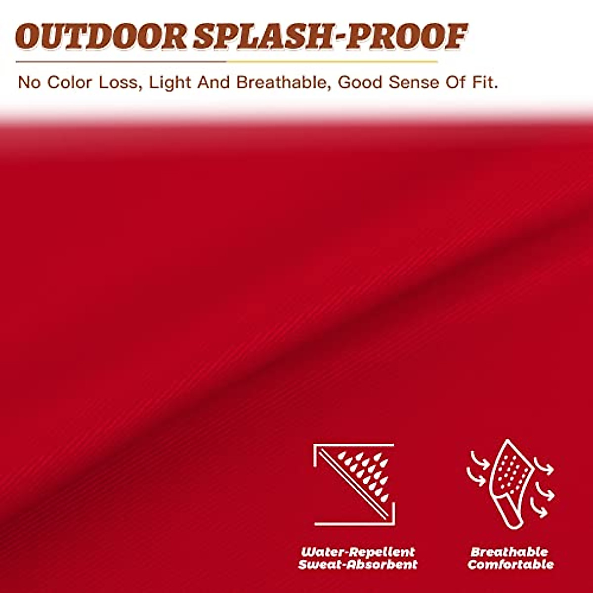 Focuprodu Set of 4 Pack Kitchen Chair Cushions.17x16 Inchs Soft Indoor/Outdoor Chair Cushions for Kitchen Dining Chairs,Office Chair,Removable and Replaceable Outdoor Seat Cushions. (Red)