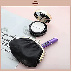 InfantLY Bright 5ml Perfume Atomizer Portable Liquid Container for Cosmetics Mini Aluminum Spray Empty Bottle Refillable for Traveling