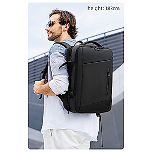 Laptop Backpack,Mark Ryden 17.3 inch Carry-on Business Backpack Men, Laptop bag with USB Charging Port, Waterproof,Hand Luggage Backpack For Men(Expandable 26L-40L)