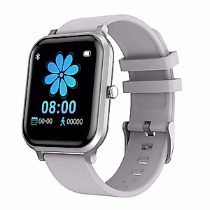 XXXDXDP Smart Watch Men Women Full Touch Heart Rate Blood Pressure Monitor Connect Smartwatch Fitness for iOS Android (Color : E)