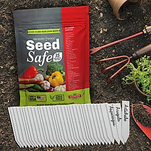 Survival Garden Heirloom Seeds, Victory Garden Seeds - 35 Varieties, 17,000+ Vegetable and Fruit Seeds for Planting Great Emergency Preparedness Items and Bugout Bag Supplies Gear by Gardeners Basics