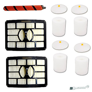 Amyehouse Hepa Foam & Felt Filter Brushroll Replacement Kit for Shark Rotator Professional Lift-away DuoClean Vacuum ZU780 ZU782 ZU785, Replaces Part # 1395FC831 & Xff500 & Xhf500