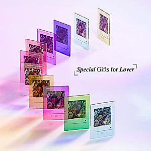 witfox Colorful Custom Spotify QR Code Plaque - Spotify Glass Art Personalized Acrylic Plaque with Video Any Song Music Link QR Code Customized Gifts for Couples