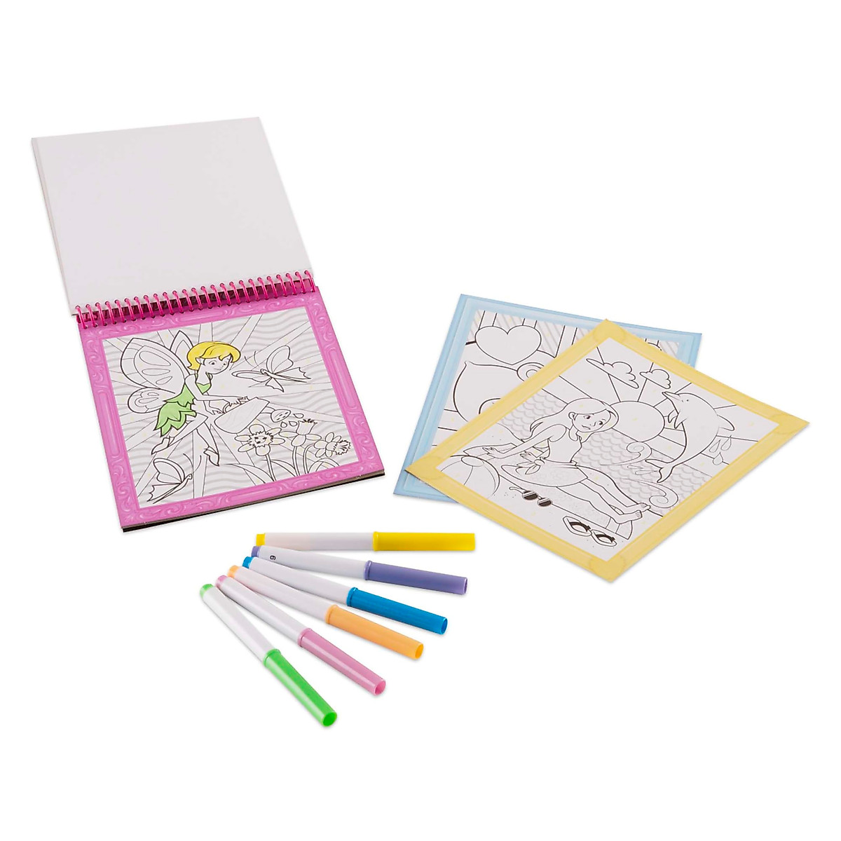 Melissa & Doug On the Go Color by Numbers Kids' Design Board - Unicorns, Ballet, Kittens, and More - Party Favors, Stocking Stuffers, Travel Toys, Coloring Books For Kids Ages 5+