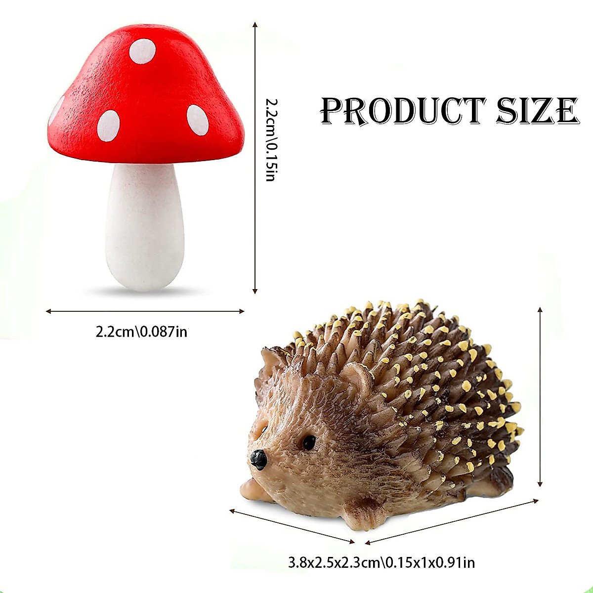 35Pcs Miniature Garden Ornaments Set, Miniature Figurines, Fairy Garden Accessories, Fairy Garden Supplies Fairy Garden Animals for Fairy Garden, Micro Landscape Plant Pots Bonsai Craft Decor