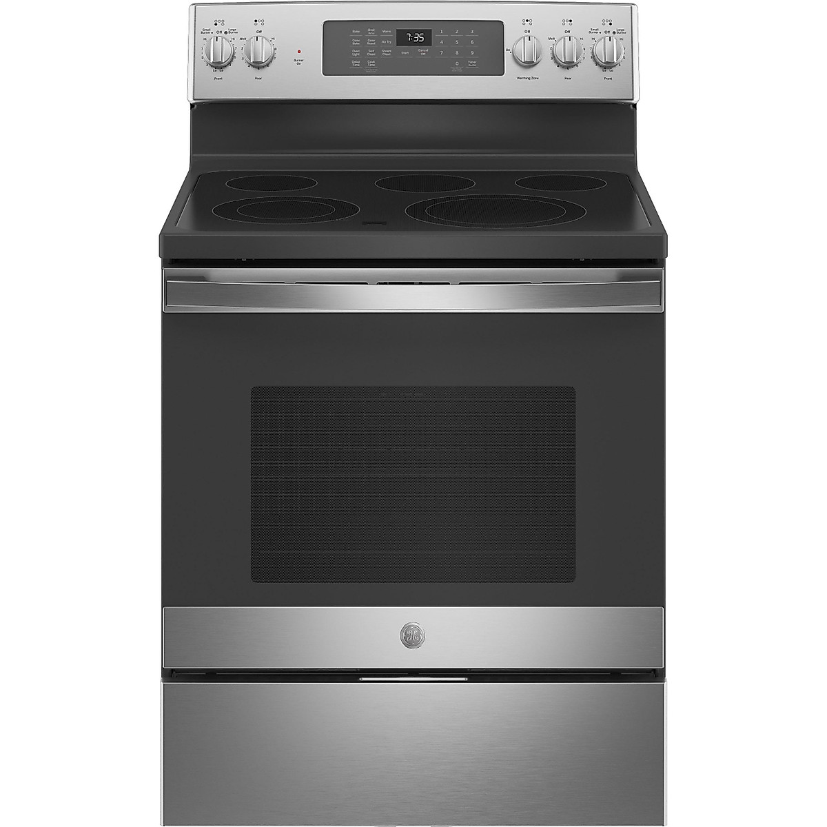GE JB735SPSS 5.3 Cu. Ft. Freestanding Electric Convection Range with Hot Air Frying
