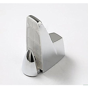 XVL 14-Inch Bathroom Glass Shelf, Chrome GS3004B