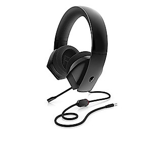 Alienware Stereo PC Gaming Headset AW310H: 50mm Hi-Res Drivers - Sports Fabric Memory Foam Earpads - Works with PS4, Xbox One & Switch via 3.5mm Jack