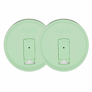 iLIDS Mason Jar Drink Lid, Wide Mouth, Celery, Pack of 2