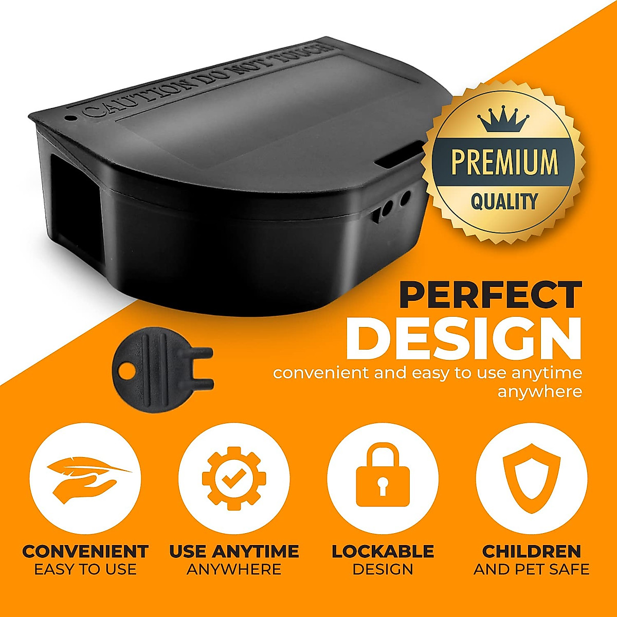 16 Pack - Mouse Bait Stations – Mice, Moles or Small Rodent Traps – Reusable Indoor Rodent Control Bait Box