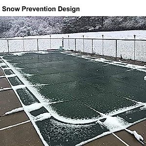 Covers Mesh - Green Rectangular Winter Pool Safety, Garden Swimming Pool Protection, Includes Installation Hardware (Size : 300×800cm/10×26ft)