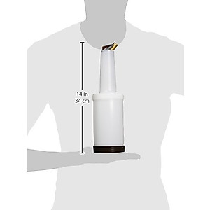 KegWorks Flow-N-Stow Bar Fruit Juice Containers (Set of 4), 1 quart, White