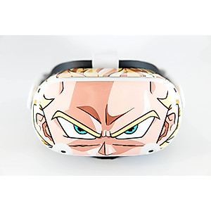 Dragon Prince Anime Eyes Skin for Oculus Quest 2 – VR Headset and 2 Controllers | Protective, Smooth, Laminated Vinyl with Strong Adhesive | Easy Installation and adjustability | Made in The USA