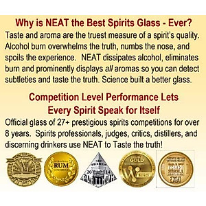 The NEAT Glass The Experience Neat Whiskey Glass Official Competition Judging Glass (1)
