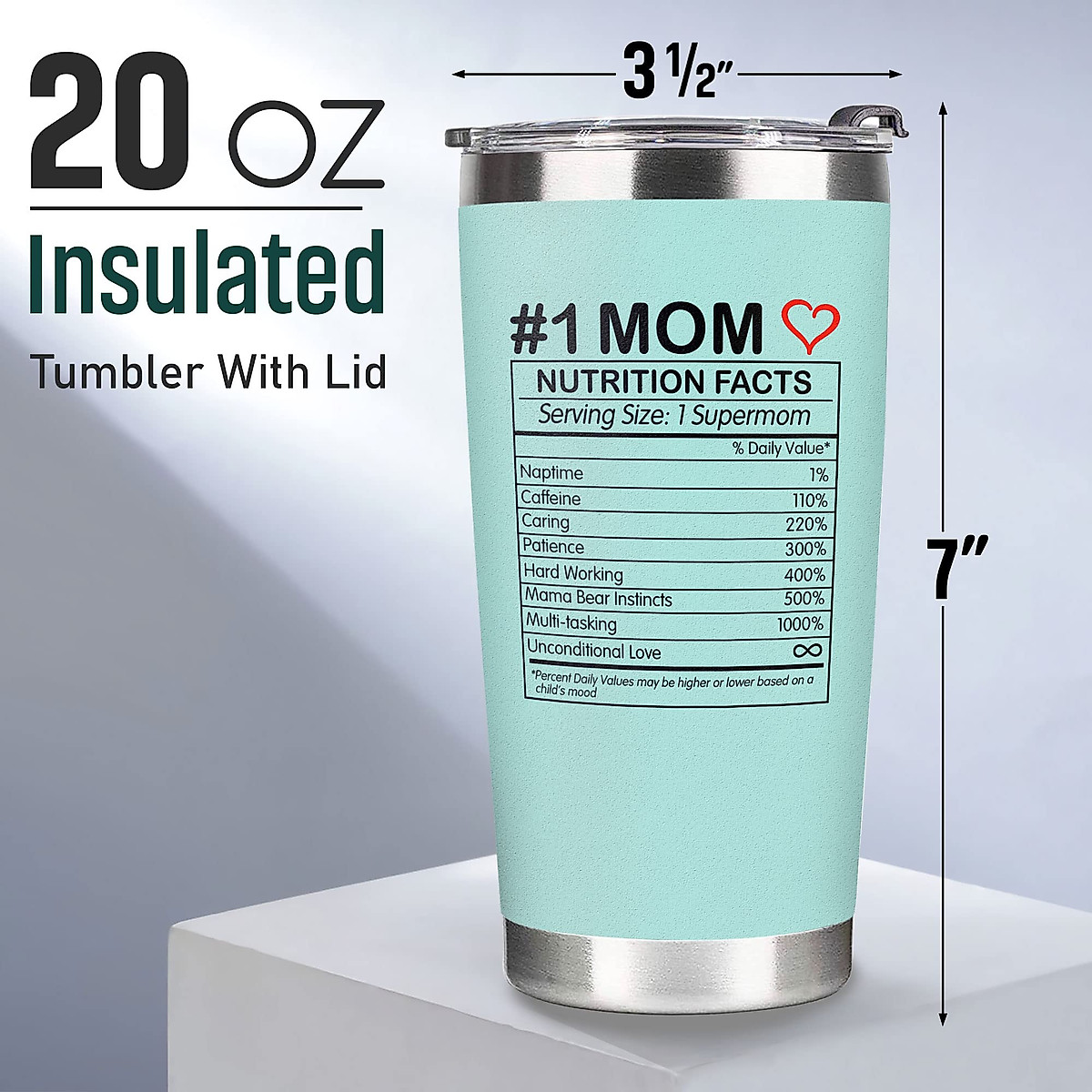 Gifts for Mom from Daughter, Son - Mom Christmas Gifts, Christmas Gifts for Mom Wife - Mom Birthday Gifts, Birthday Gifts for Mom Wife - Mama Mother Gifts, New Mom Gifts for Women, Mom Tumbler 20Oz