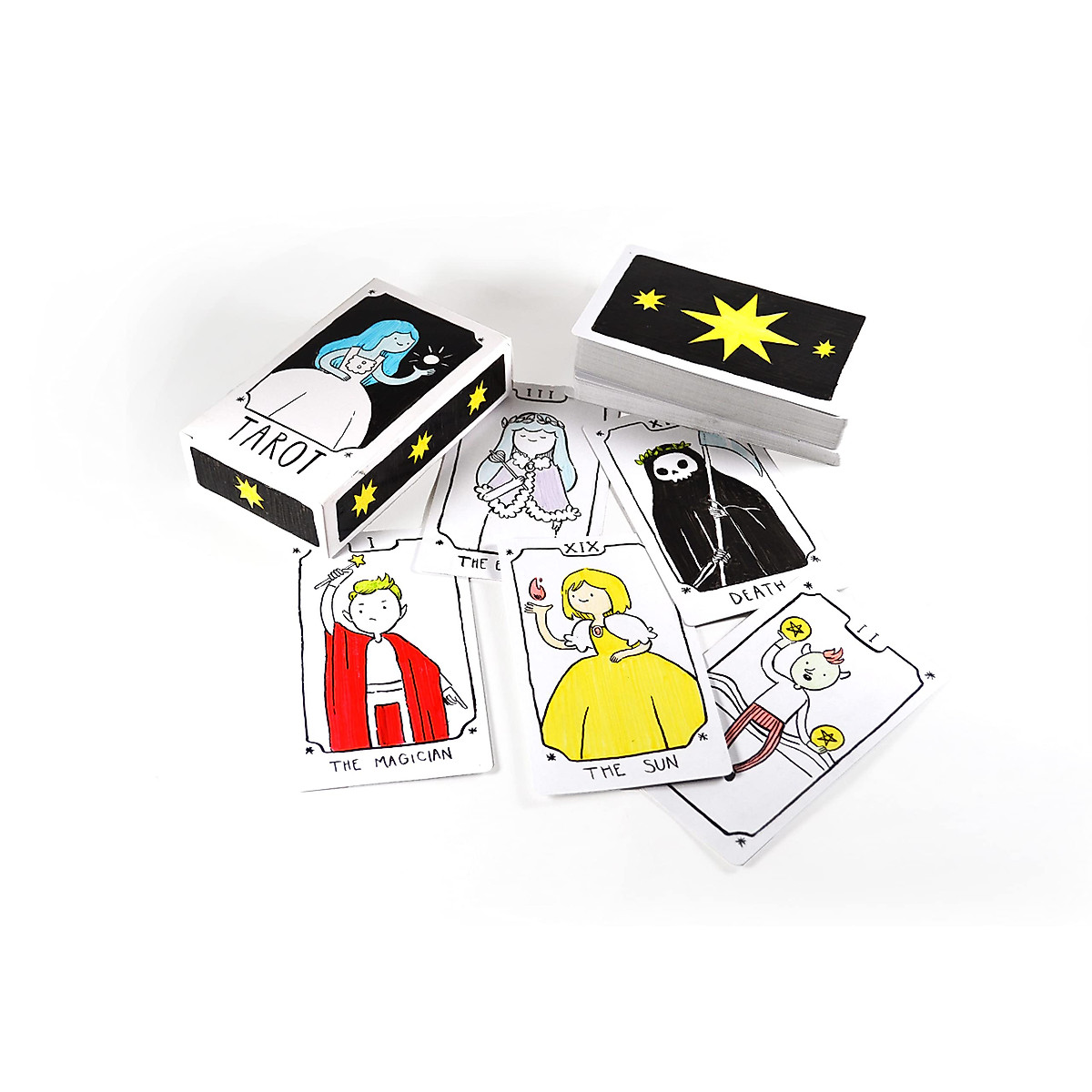 Apostrophe Games Tarot Size Blank Playing Cards (Matte Finish) 4.72" x 2.76", 80 Blank Cards and Blank Box, Flash Cards, Board Game Cards, Study Guide & Note Cards