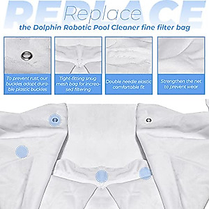 99954307-R1 Fine Filter Bag (70 Micron), for Dolphin Maytronics Robotic Pool Cleaner Replacement Parts, DX3, DX4, M3