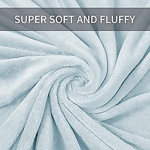 Shilucheng Dog Blanket with Fluffy Premium Fleece Throw for Dog,Puppy, Cat,Pet .Blanket Throw Protects Couch, Bed, Car Seat. (M(43"X60"),Turquoise)